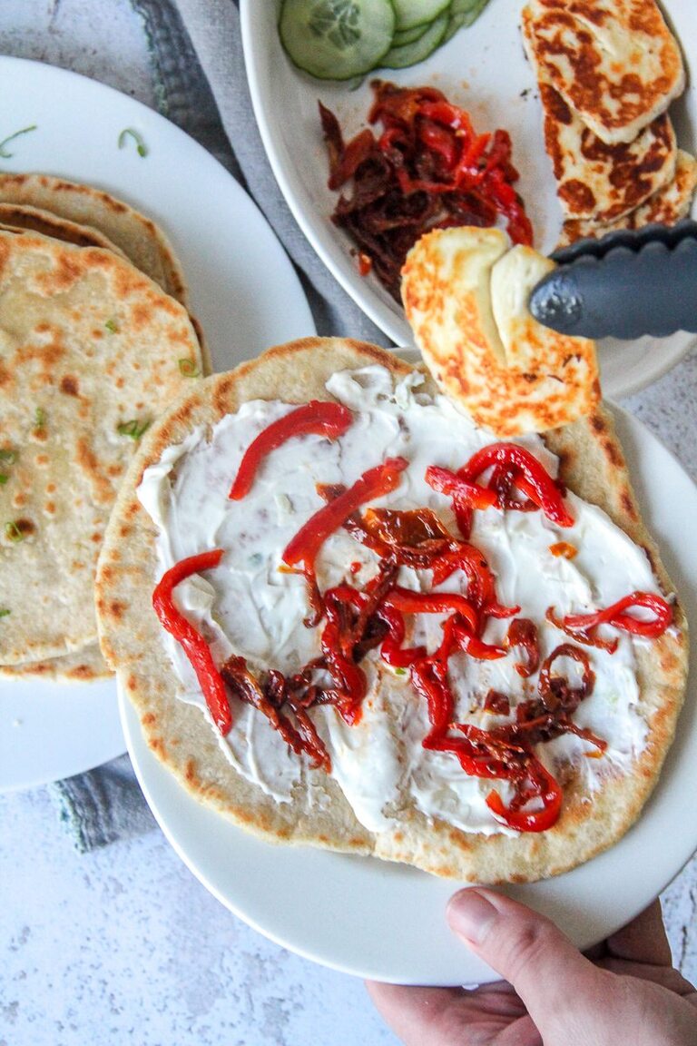 Bazlama - Turkish Flatbread • roamingtaste.com