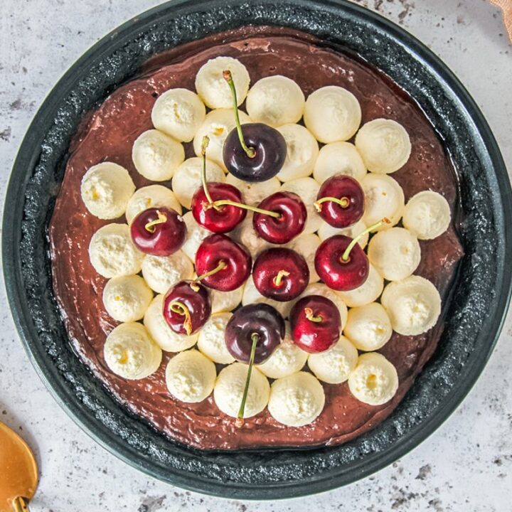 Chocolate Cherry Pie - roamingtaste.com