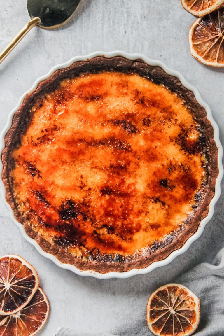 Orange Custard Pie - roamingtaste.com